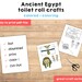 Ancient Egypt Toilet Paper Roll Craft History Archeology Party Coloring ...