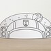 Astronaut Helmet Paper Crown Space Astronomy Party Coloring Printable ...