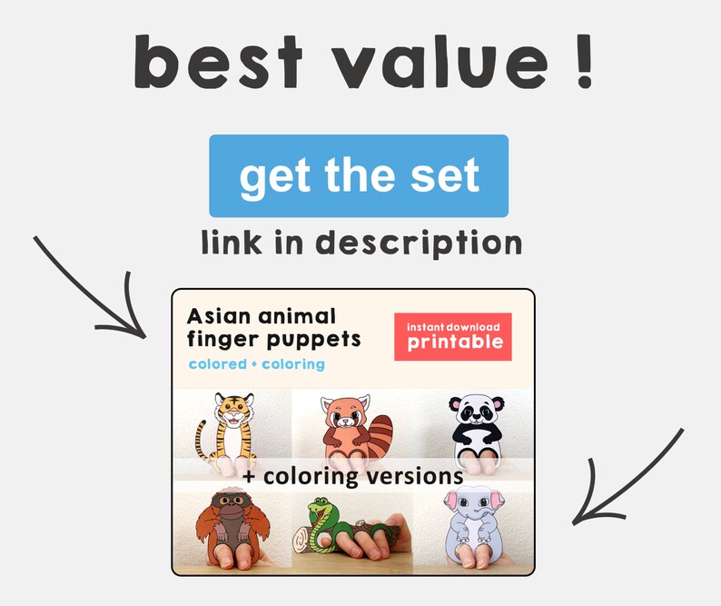 Cobra Snake Paper Craft Printable Asian Animal Reptile Finger - Etsy