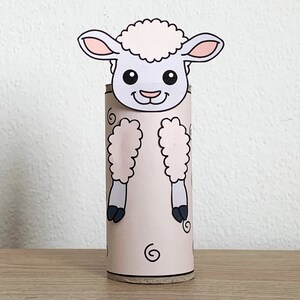 Sheep Toilet Paper Roll Craft Farm Animal Party Coloring Printable ...