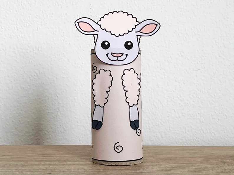 Sheep Toilet Paper Roll Craft Farm Animal Party Coloring - Etsy