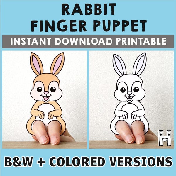 Paper Finger Puppets - Etsy