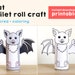 Bat Toilet Paper Roll Craft Halloween Spooky Party Coloring - Etsy