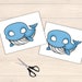 Whale Mask Template Costume Kids Diy Ocean Sea Animal Party Fun Favor ...