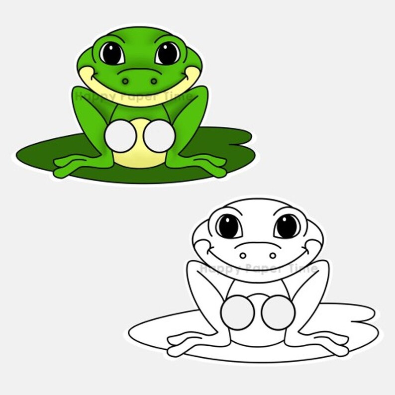 Frog Puppet Paper Craft Printable Pond Animal Finger Puppet - Etsy