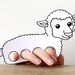 Sheep Paper Craft Printable Farm Animal Finger Puppet Pretend Play Kids ...