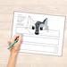 Wolf Paper Crown Coloring Printable Kids Craft Wolf Woodland Birthday ...