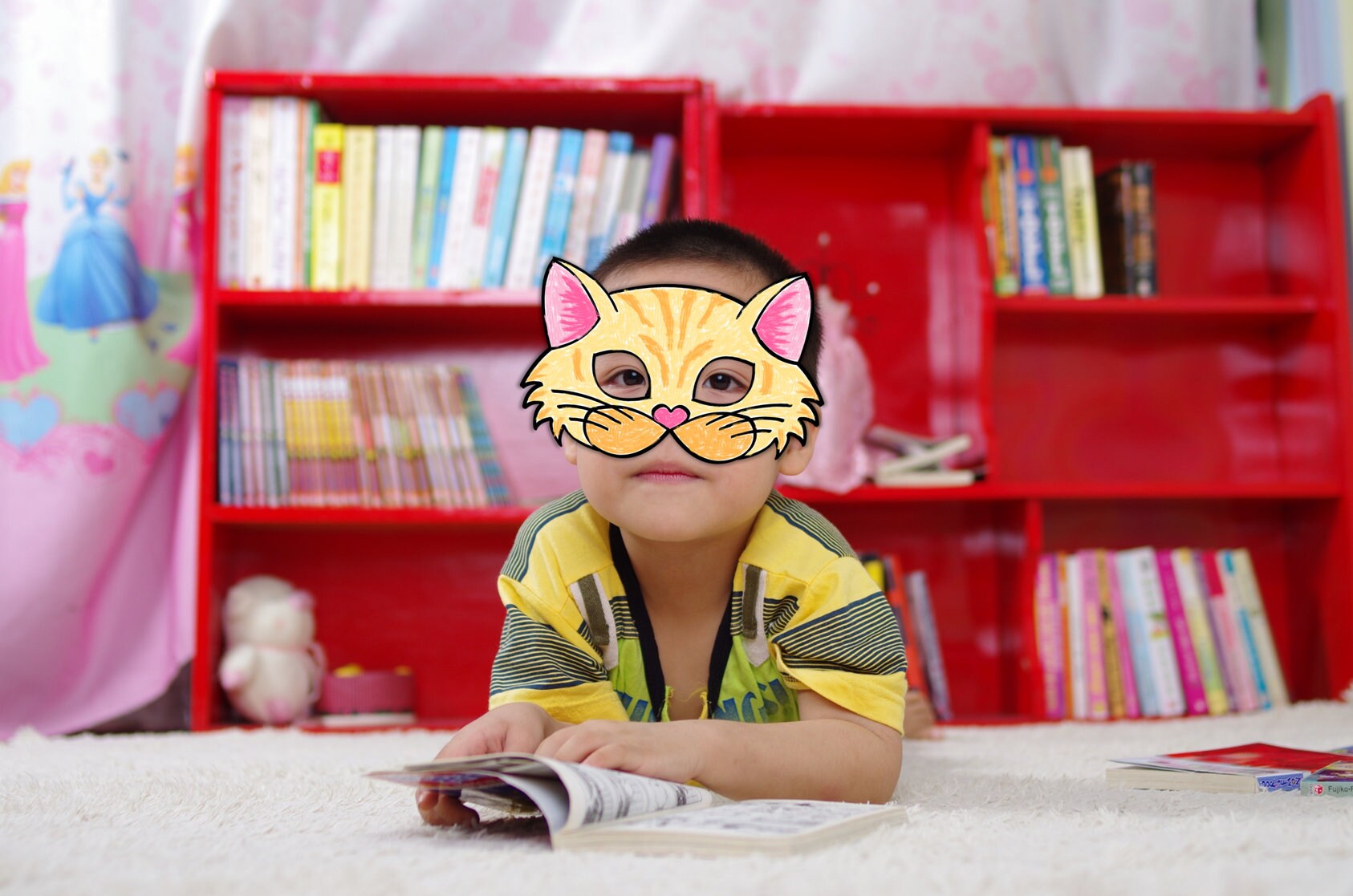 Cat Masks Printable Cat Birthday Party Props Kitty Mask Cat | Etsy