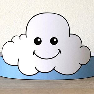 Cloud Paper Crowns Astronomy Summer Spring Printable Kids Craft ...