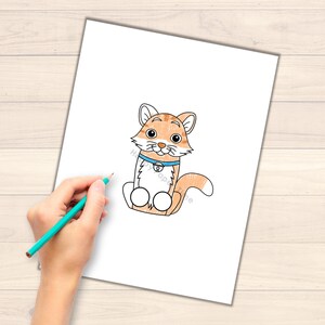 Cat Kitten Paper Craft Printable Pet Animal Finger Puppet Kids Craft ...