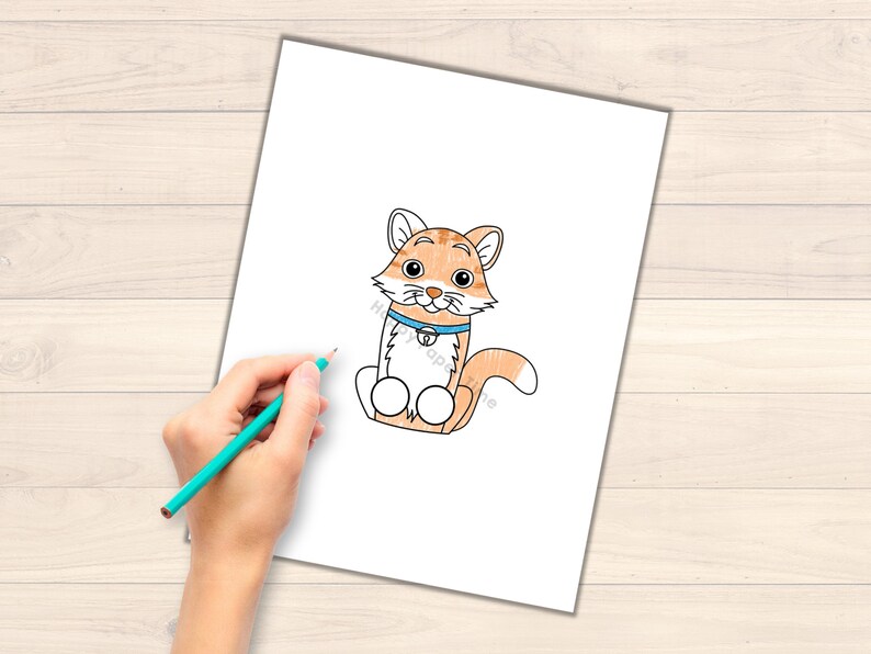 Cat Kitten Paper Craft Printable Pet Animal Finger Puppet Kids - Etsy UK