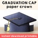 Graduation Cap Paper Crown Party Teacher Printable Kids Craft - Etsy