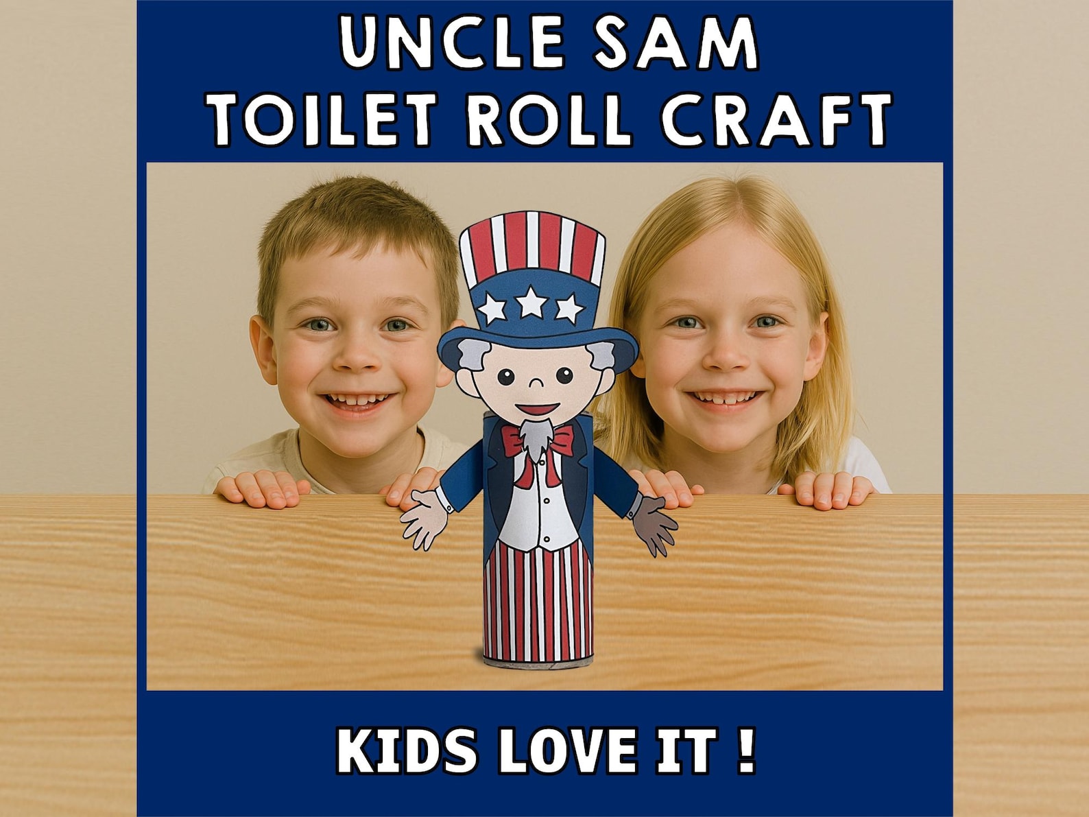 Uncle Sam Toilet Paper Roll Craft America Symbol 4th of July United ...