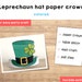 Leprechaun Hat Paper Crown Headband St Patrick's Day Party Activity ...