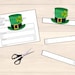 Leprechaun Hat Paper Crown Headband St Patrick's Day Party Activity ...