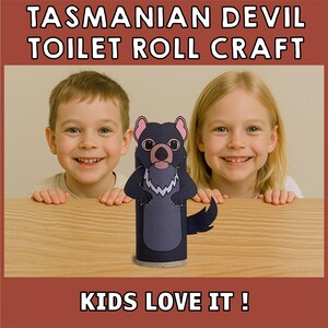Tasmanian Devil Toilet Paper Roll Craft Australian Animal Party ...
