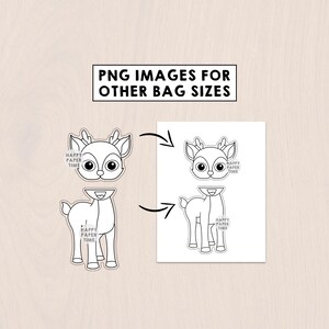 Deer Paper Bag Puppet Printable Forest Animal Craft Activity Cut Paste ...