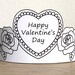 Valentine's Day Paper Crown Party Activity Printable Kids Easy Craft ...