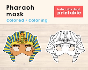 Pharaoh Mask Template - Etsy