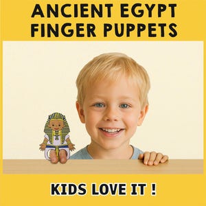 Ancient Egypt Paper Craft Printable Finger Puppet Template Activity ...