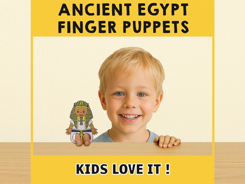 Ancient Egypt Paper Craft Printable Finger Puppet Template Activity ...