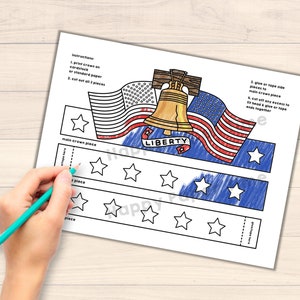 Liberty Bell Paper Crown 4th of July America Patriotic Headband ...