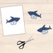 Shark Paper Craft Printable Ocean Animal Finger Puppet Kids Craft ...