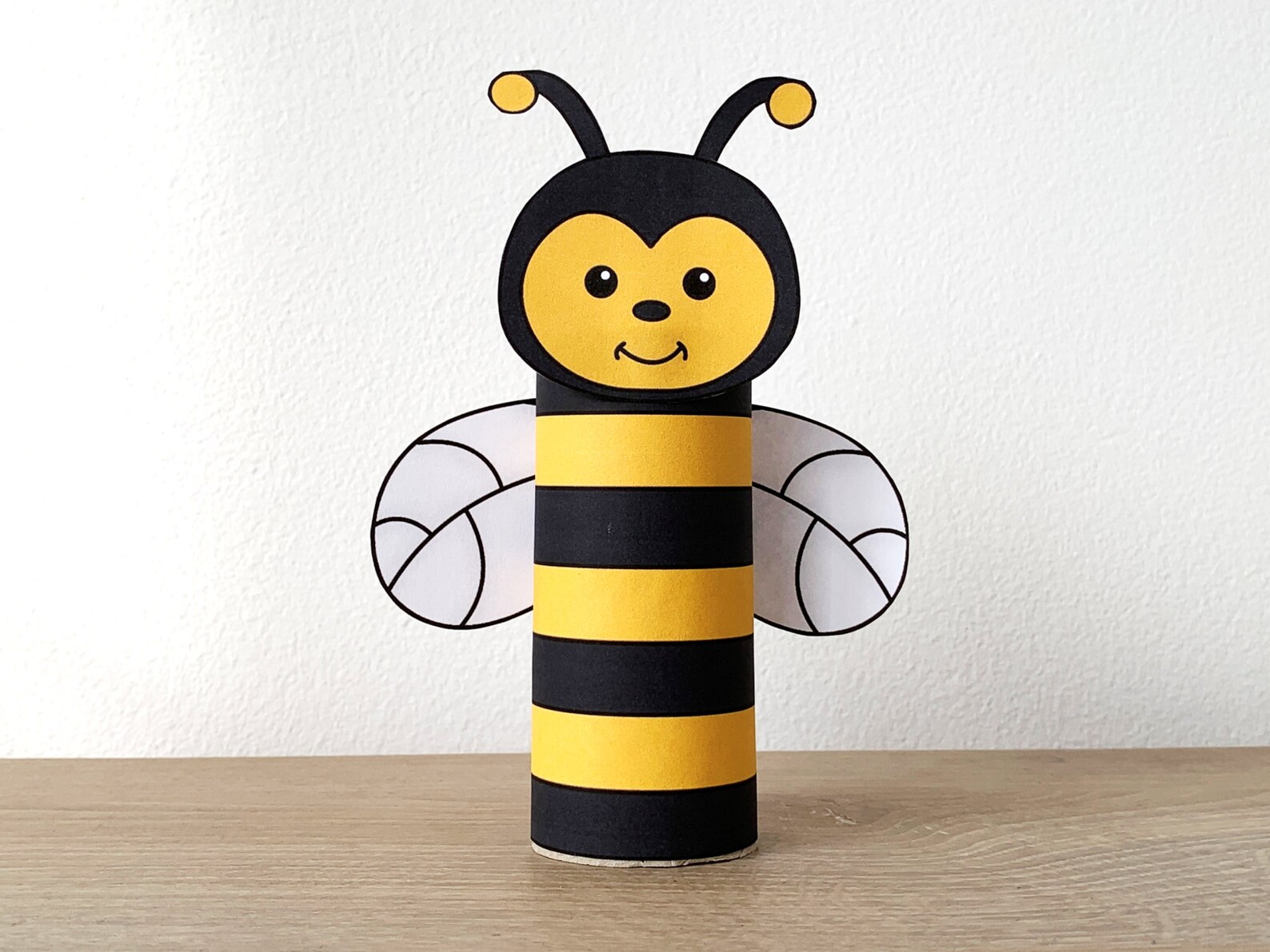 Bee Toilet Paper Roll Craft Bugs Insects Party Coloring - Etsy