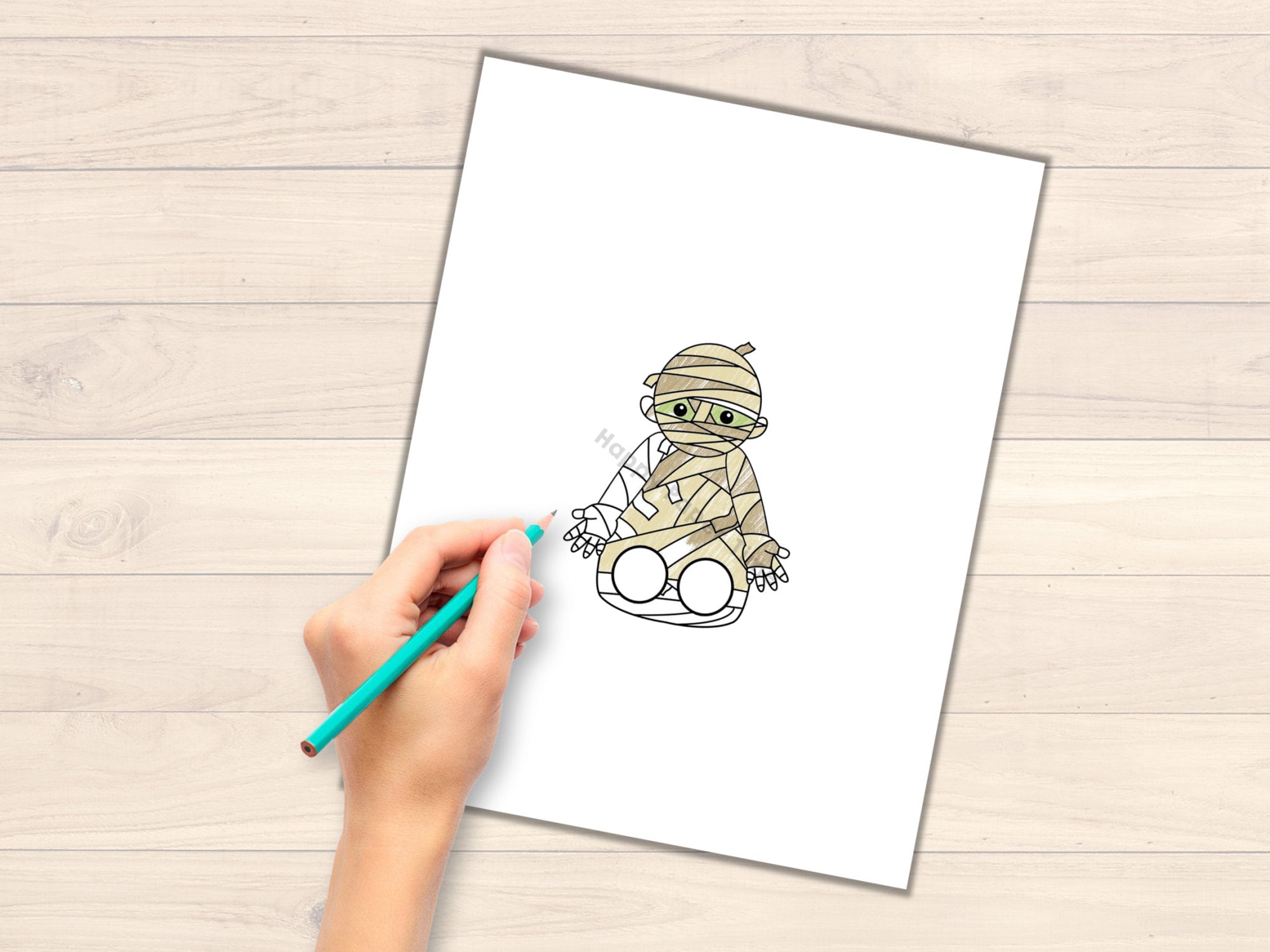 Mummy Paper Craft Printable Ancient Egypt Finger Puppet Kids Craft ...