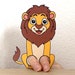 Lion Paper Craft Printable African Animal Finger Puppet Kids Craft ...