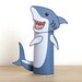 Shark Toilet Paper Roll Craft Ocean Animal Beach Sea Party Coloring ...