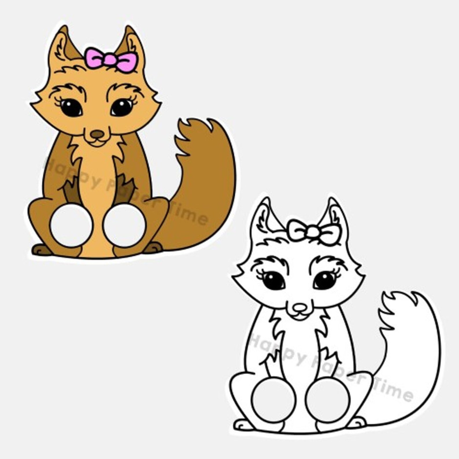 Wolf Paper Craft Printable Woodland Animal Finger Puppet Kids - Etsy