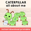 All About Me Caterpillar - Back to School Craft Activity for Kids ...