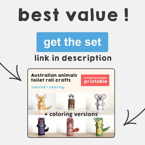 Kangaroo Toilet Paper Roll Craft Australian Animal Party Coloring ...