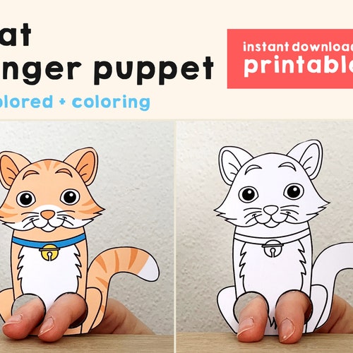 Cow Puppet Paper Craft Printable Finger Puppet Kids Craft - Etsy Canada