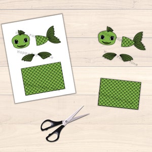 Fish Toilet Paper Roll Craft Ocean Animal Beach Sea Party Coloring ...