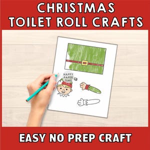 Christmas Toilet Paper Roll Craft Activity Winter Holiday Party ...