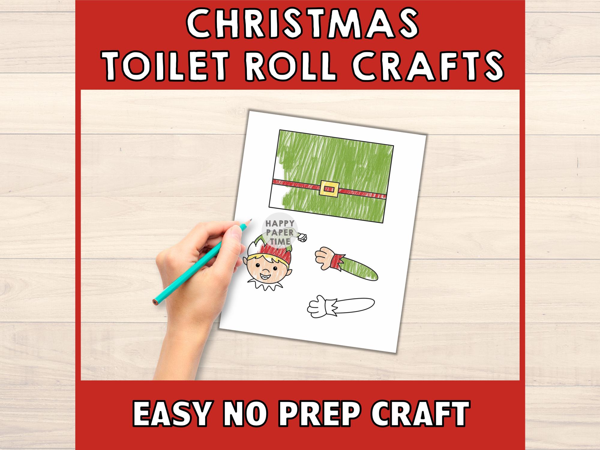 Christmas Toilet Paper Roll Craft Activity Winter Holiday Party ...