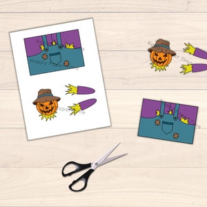 Scarecrow Toilet Paper Roll Craft Halloween Spooky Party Coloring ...