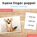 Hyena Paper Craft Printable African Animal Finger Puppet Kids Craft ...