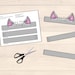 Cat Ears Paper Crown Party Coloring Printable Kids Craft Kitten Pussy ...