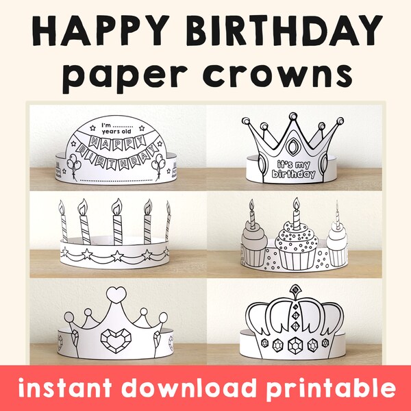 Printable Crown - Etsy