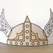 Viking Paper Crown Activity Printable Kids Craft Helmet Medieval ...