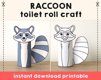 Raccoon Printable Template