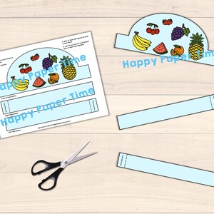 Fruits Summer Paper Crowns Spring Printable Kids Craft Coloring ...