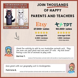 Tasmanian Devil Toilet Paper Roll Craft Australian Animal Party ...