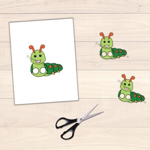 Caterpillar Paper Craft Printable Finger Puppet Template Kids Craft ...