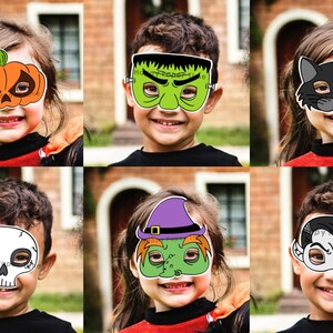 Halloween Mask Kids Diy Halloween Costume Pumpkin Mask Witch Mask ...