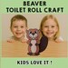Beaver Toilet Paper Roll Craft Forest Woodland Party Coloring Printable ...