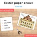Easter Hat Paper Crown Headband Easter Bunny Day Party Activity ...